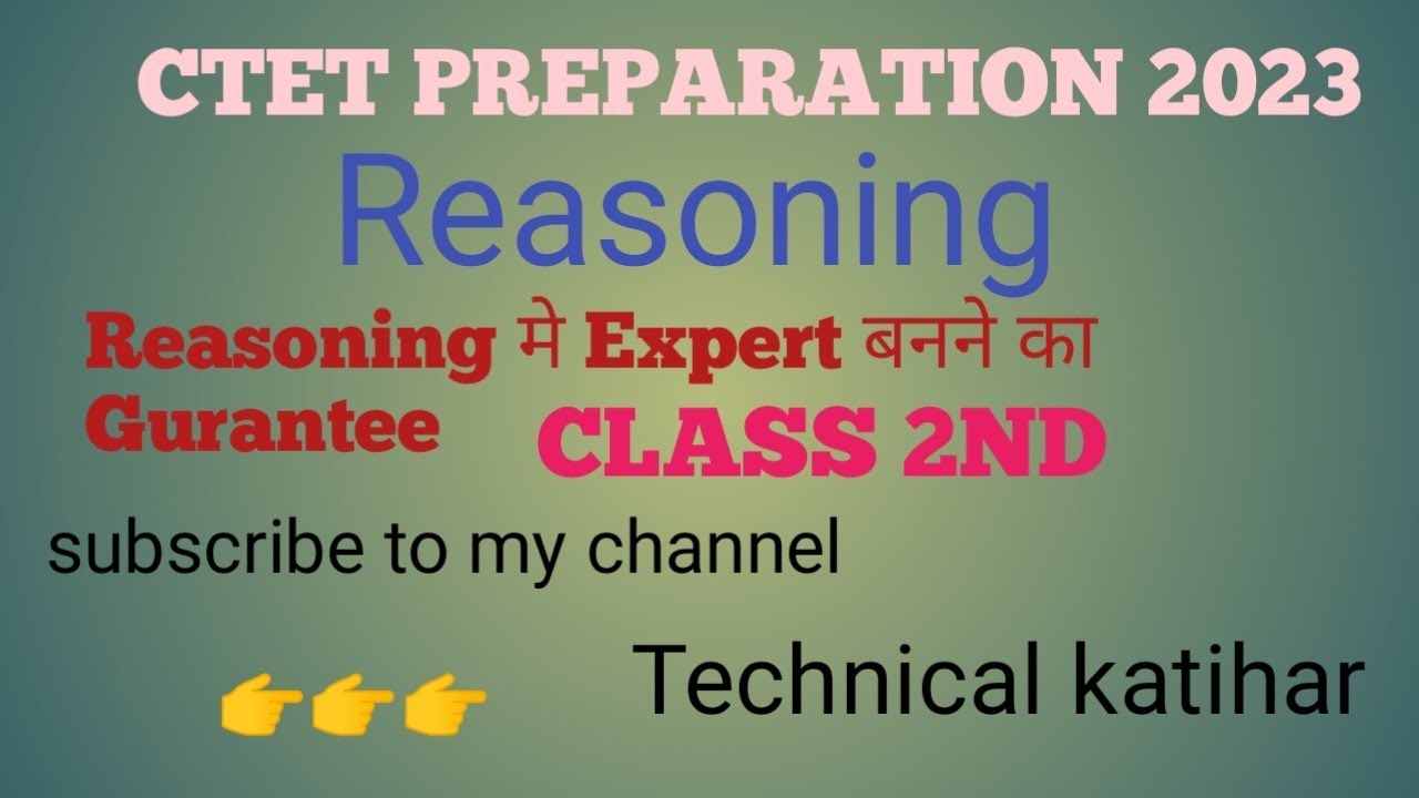 Reasoning classe 2nd - YouTube