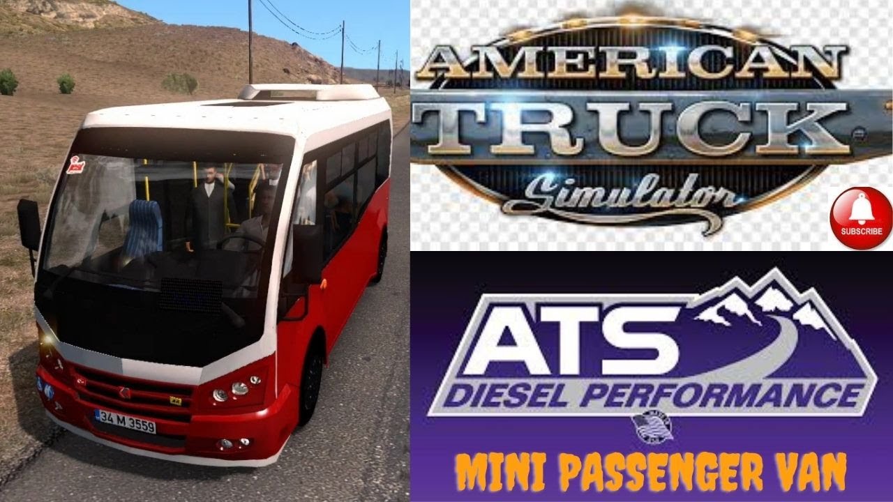 ATS | MINI PASSENGERS BUS TRAVEL ON HIGHWAY OF FULL OF PASSENGERS AND ...