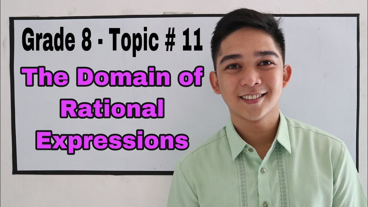 The Domain of Rational Algebraic Expressions I Señor Pablo TV - YouTube