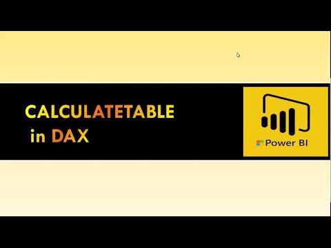 CALCULATETABLE, FILTER functions in DAX with use cases and the difference between the same - YouTube