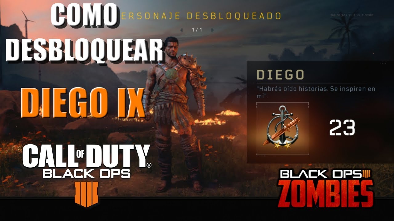 Como desbloquear a Diego (IX) en Blackout | COD: Black Ops 4 (BO4 ...