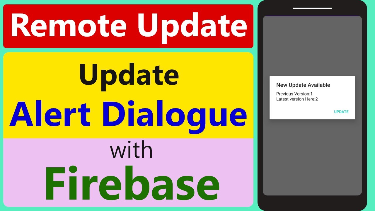 How To Create Update Alert Dialog In Android Studio Remote Update How To Create Update Alert Dialog In Android Studio Remote Update