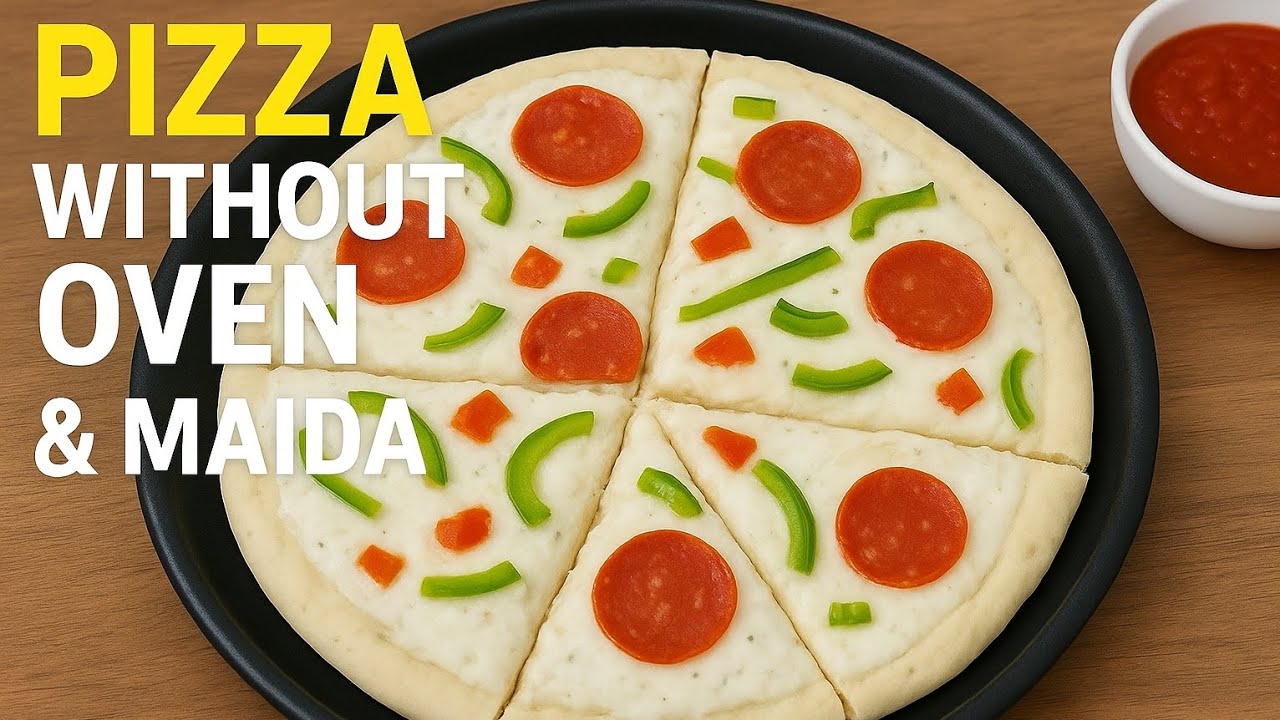 🍕 Pizza Without Oven & Maida | Easy Homemade Pizza Recipe 🍕 - YouTube