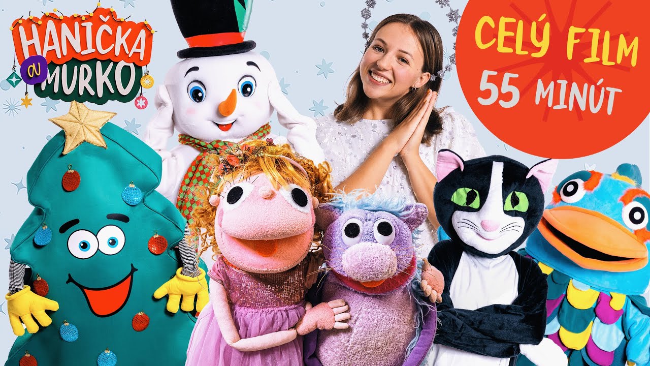 CELÝ FILM Zimný príbeh Haničky a Murka | Vianoce | detské pesničky pre ...
