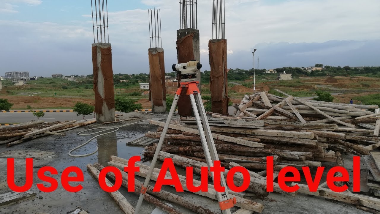 Use Of Auto Level on Building Construction Site. || Civil Engineering ...