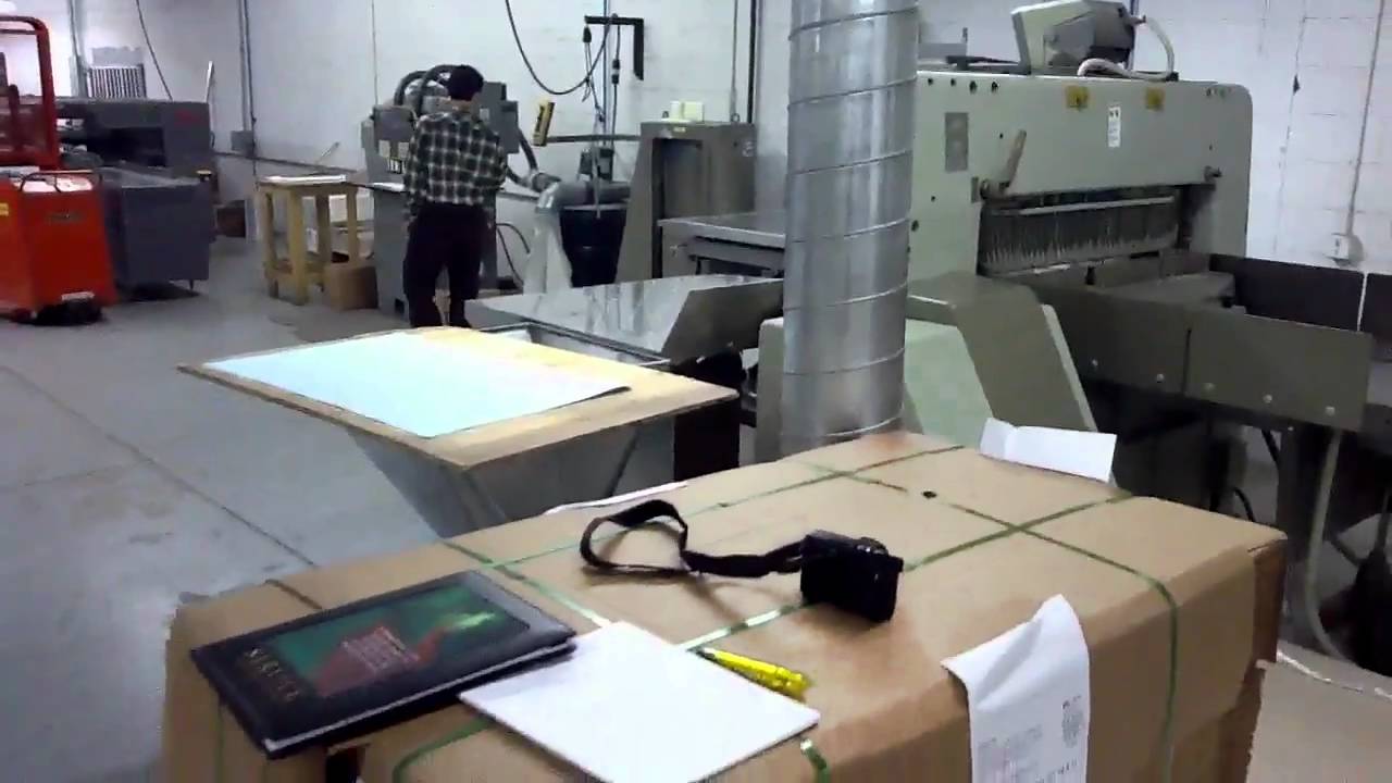 Bindery in operation - YouTube