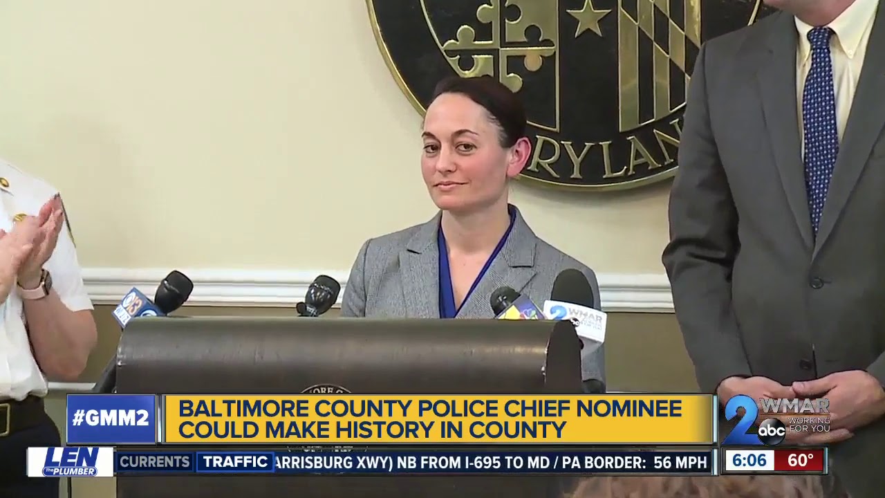 First woman nominated as new Baltimore County Police Chief - YouTube