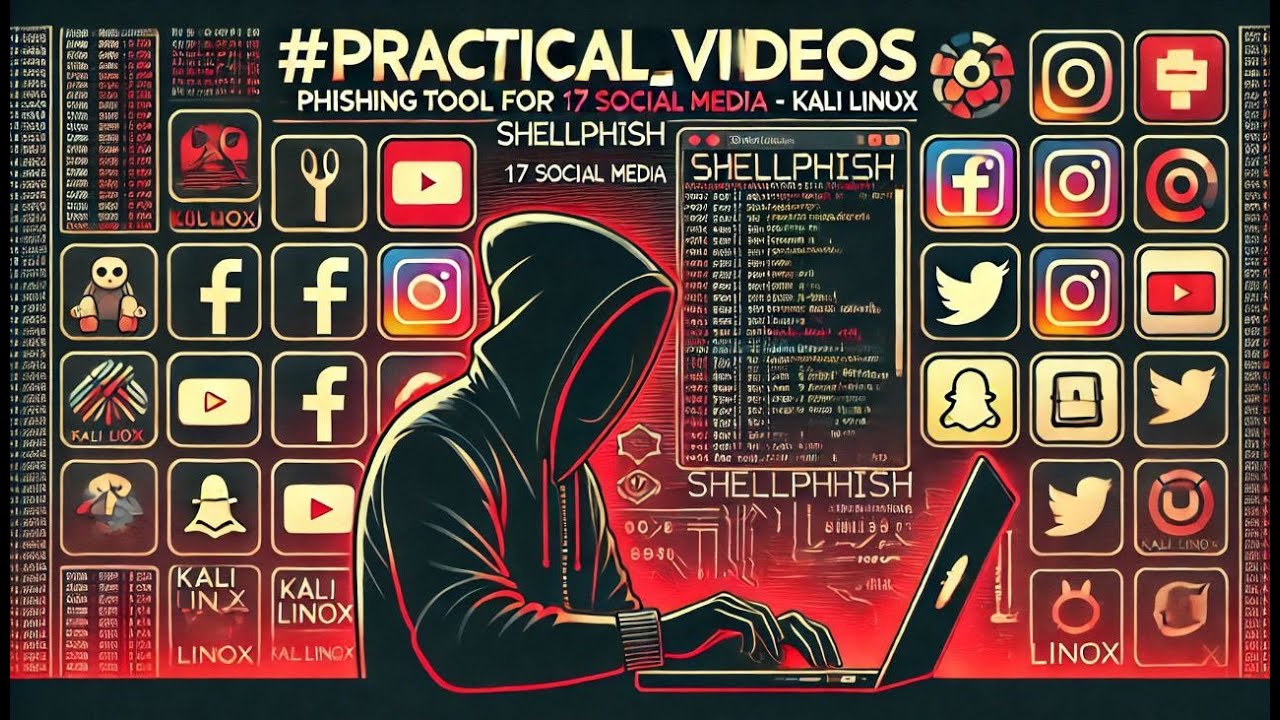 #Practical Videos ShellPhish - Phishing Tool for 17 social media - Kali Linux (Tutorial)# ...