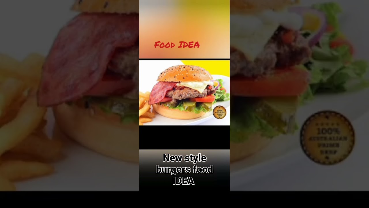 New style burgers food IDEAs l. - YouTube