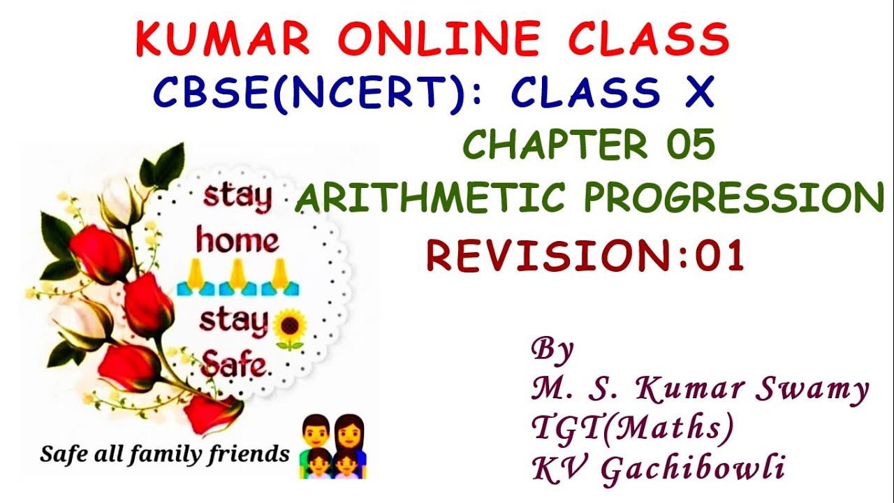 Google Meet LIVE Online Class X Chapter 05 Arithmetic Progression ...