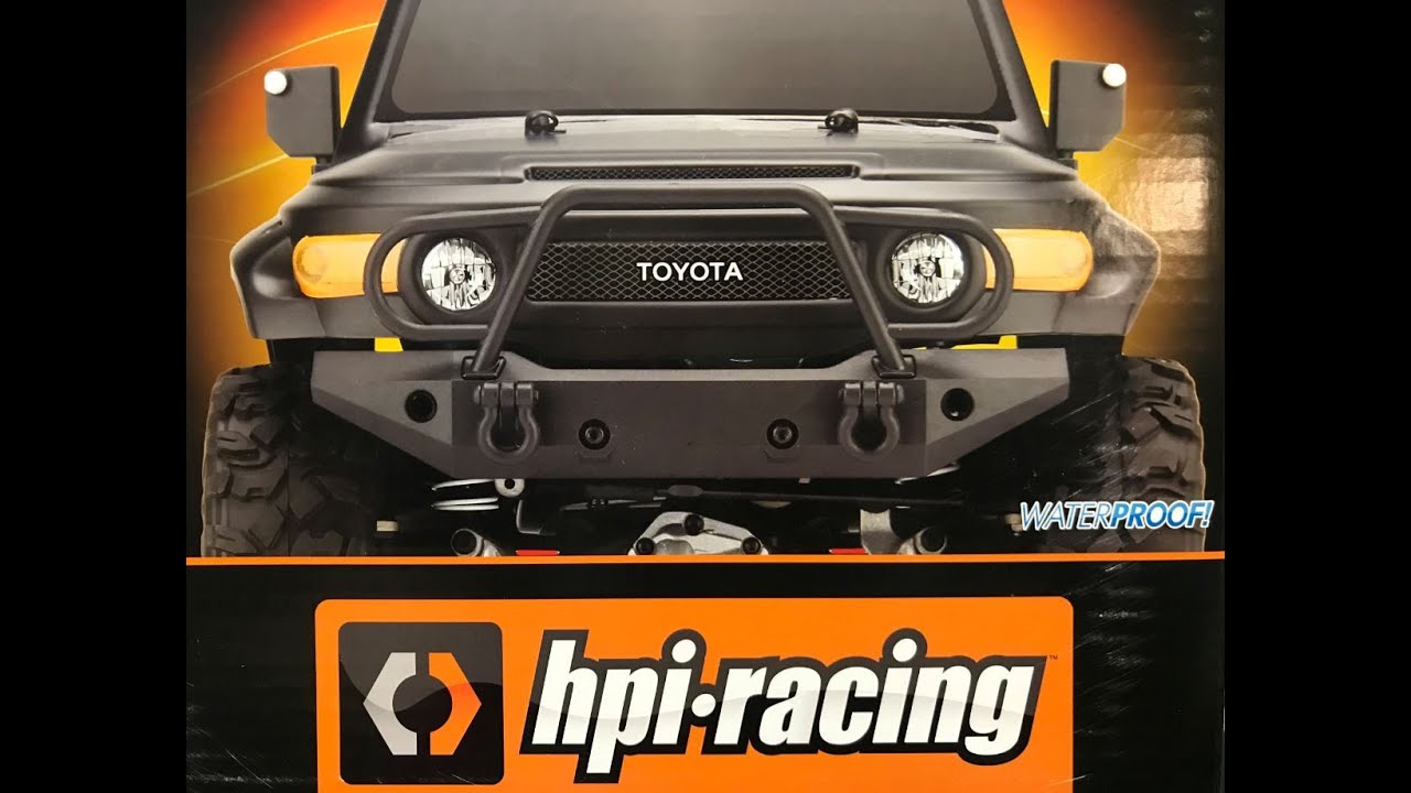 HPI Venture Toyota FJ Cruiser Black Édition RTR - French Unboxing - YouTube