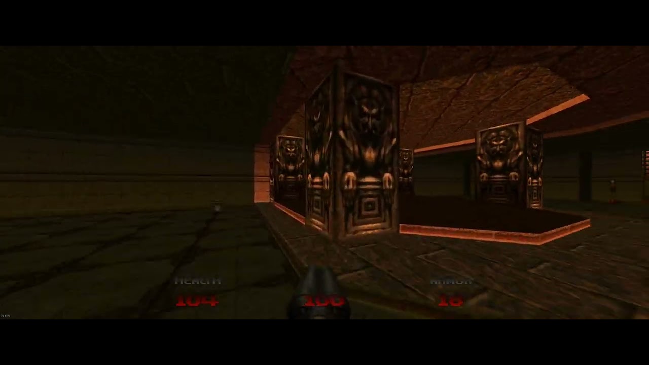 Doom 64 - Level 13 Dark Citadel - Ultrawide 60fps No Commentary - YouTube