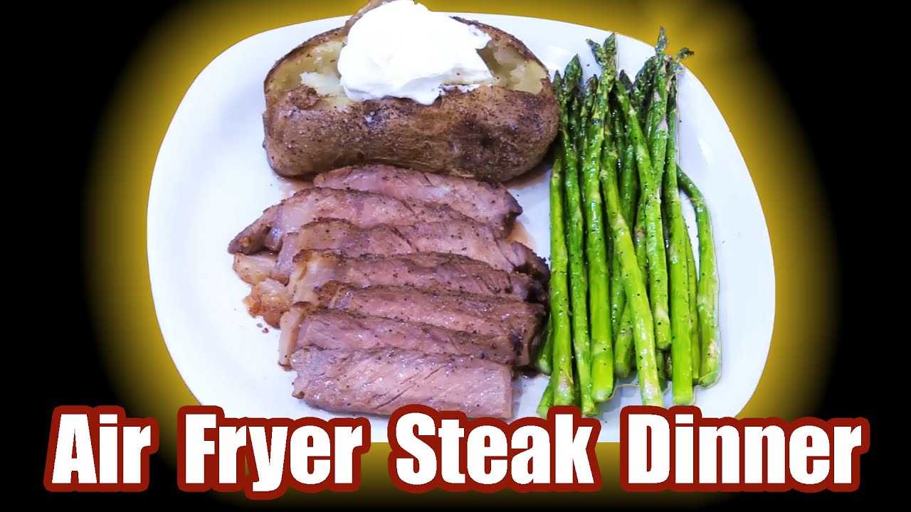 How to Make a Steak Dinner for TWO in an Air Fryer! - YouTube