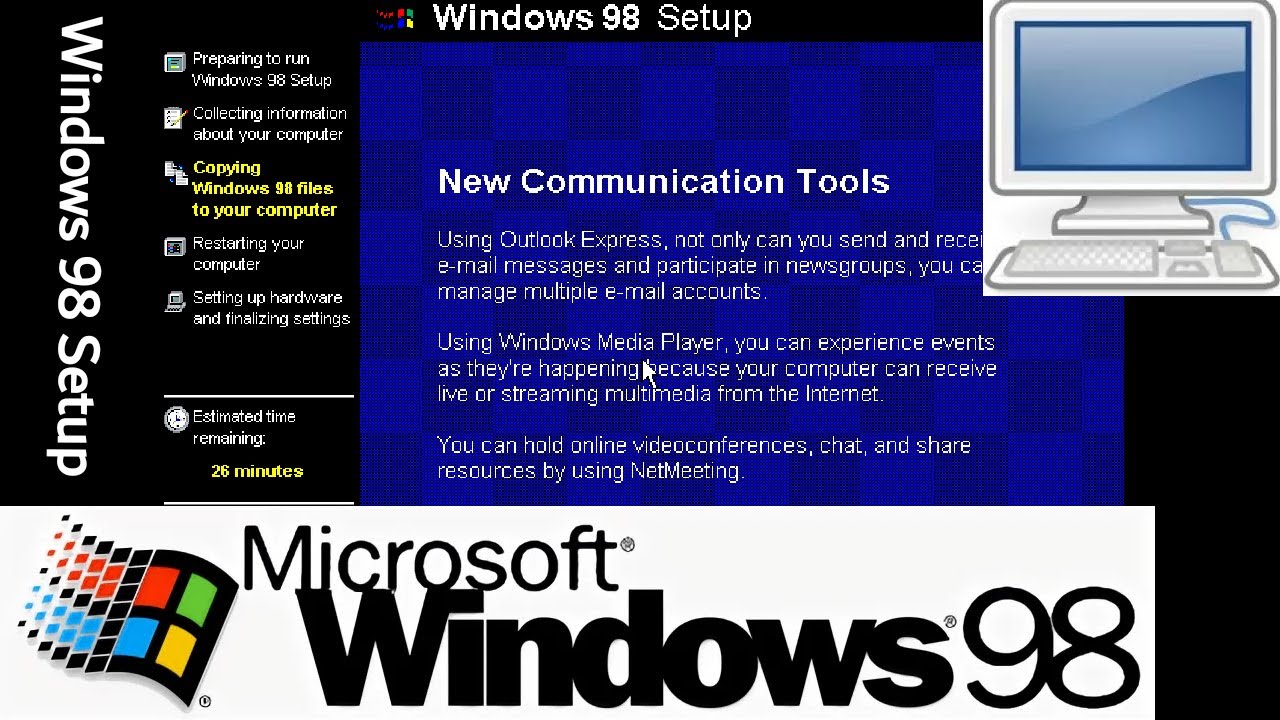 Windows 98 Setup | Limbo PC Emulator x86 2.10.0 - YouTube