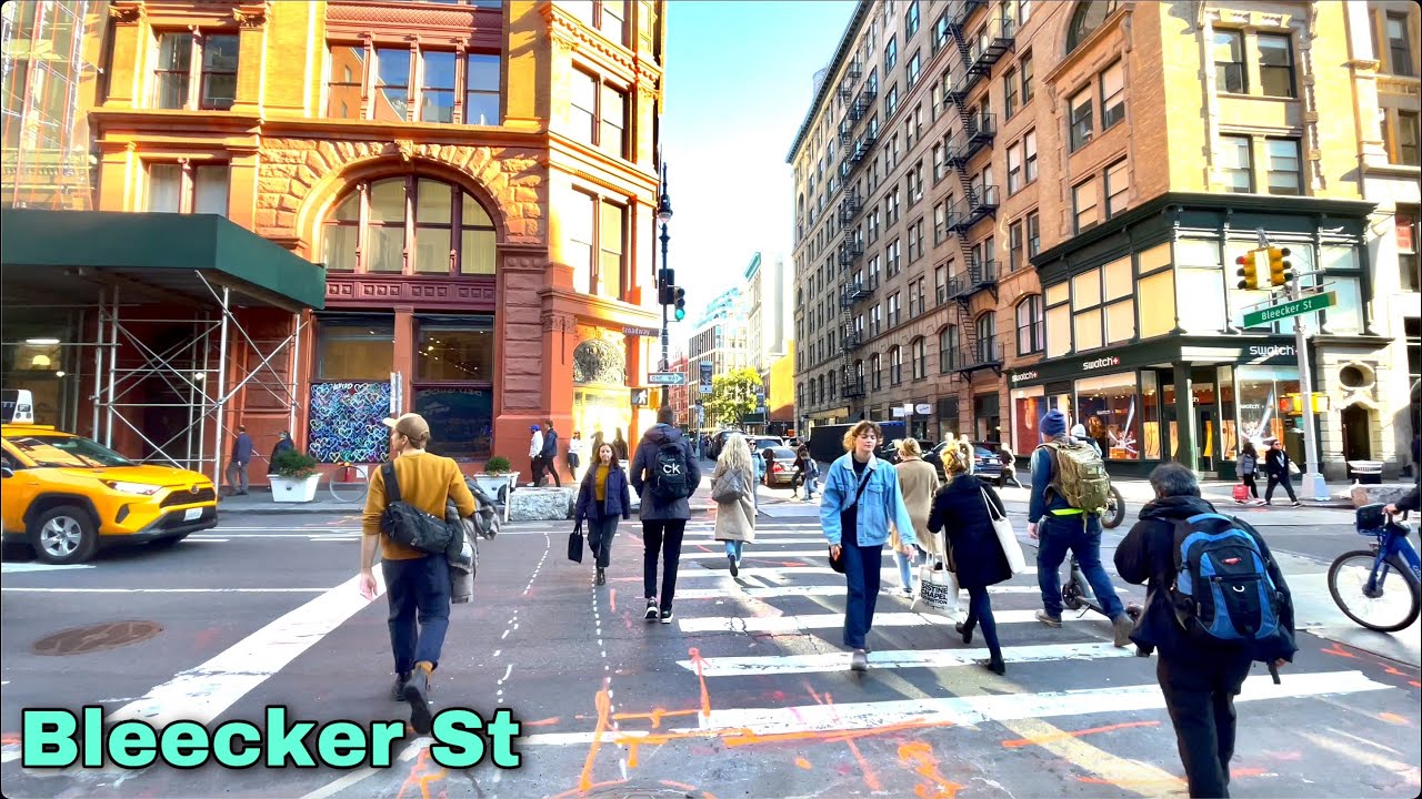 Walking The Entire Bleecker Street Greenwich Village NYC - YouTube
