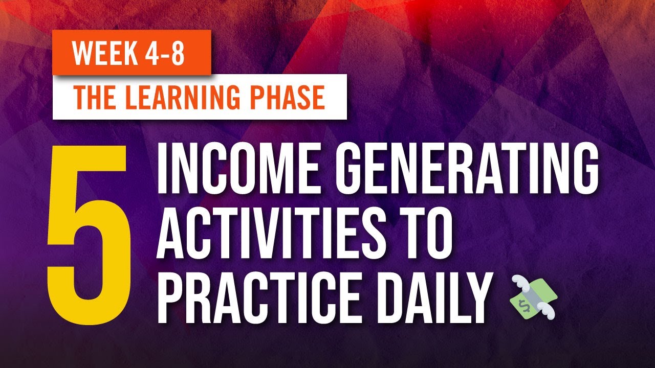 5 Income Generating Activities To Practice Daily - YouTube