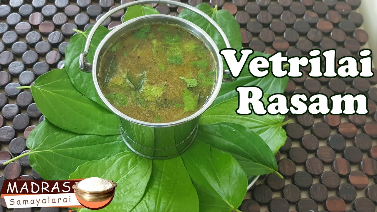 Betel Leaves Rasam | Vetrilai Rasam Recipe | Vethalai Rasam | வெற்றிலை ...