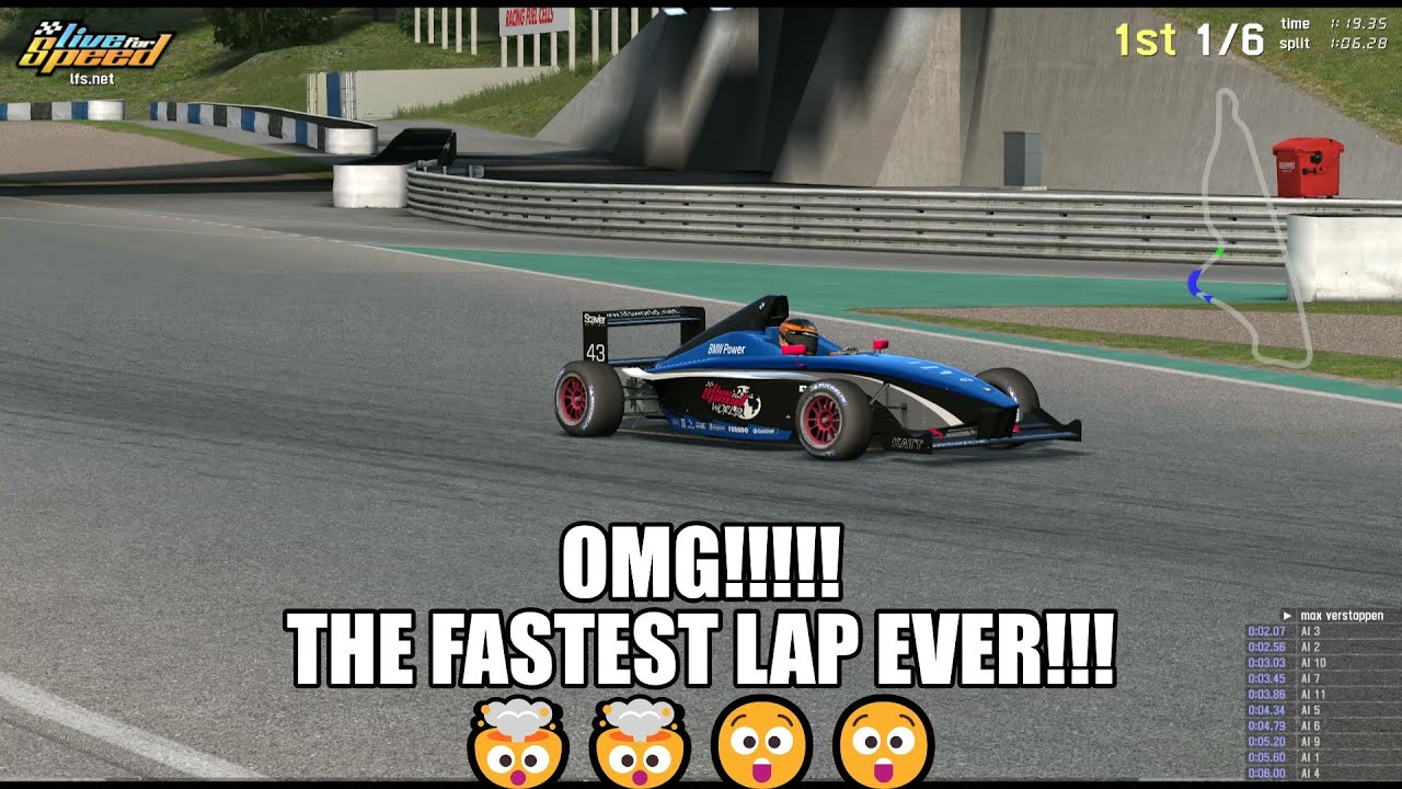 fastest lap in LFS 🤯🤯 - YouTube