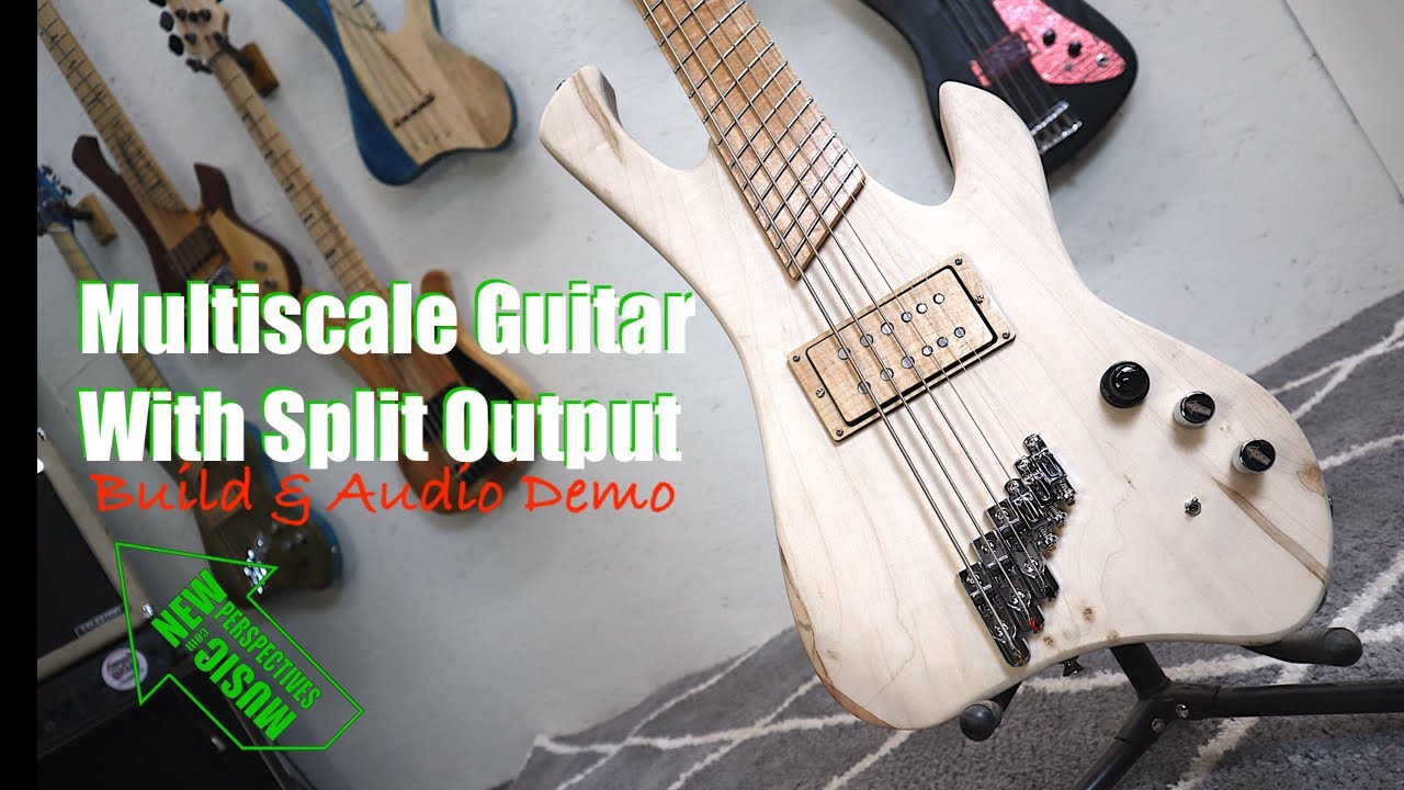 Multi Scale Guitar With Bass Two Ouputs! Bass & Guitar Halves - YouTube
