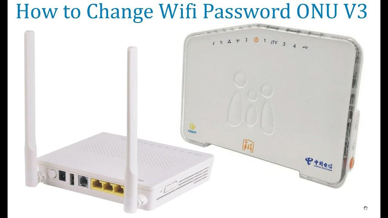 How To Change Wifi Password ONU V3 - YouTube