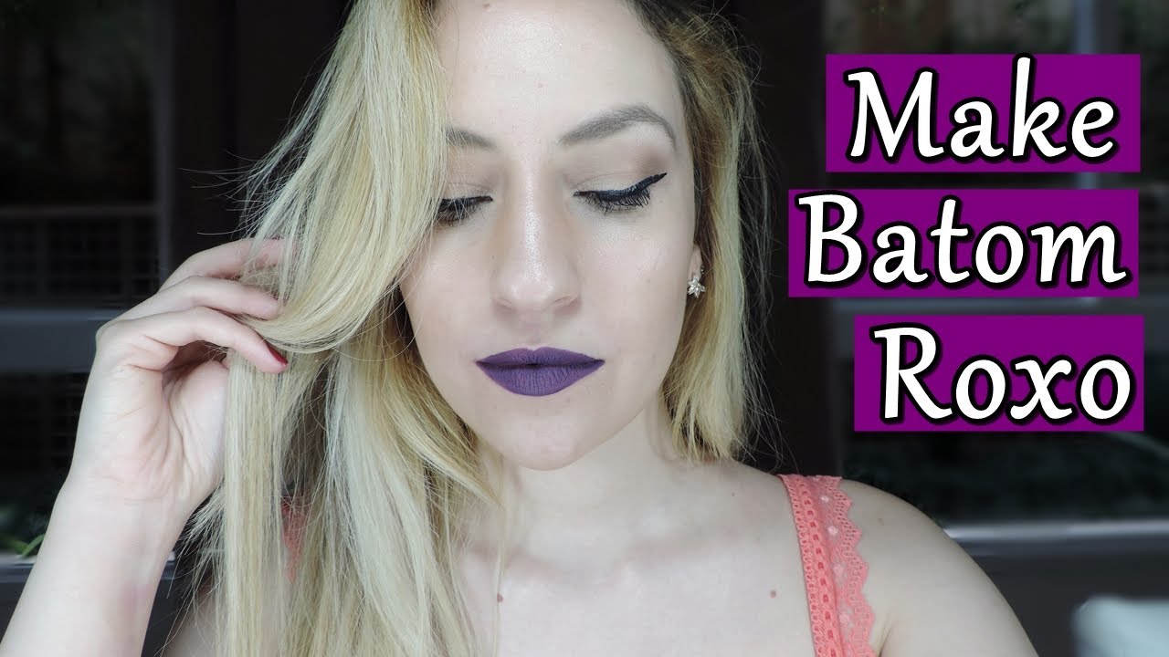 MAKE BATOM ROXO | LAIANE LIRA - YouTube