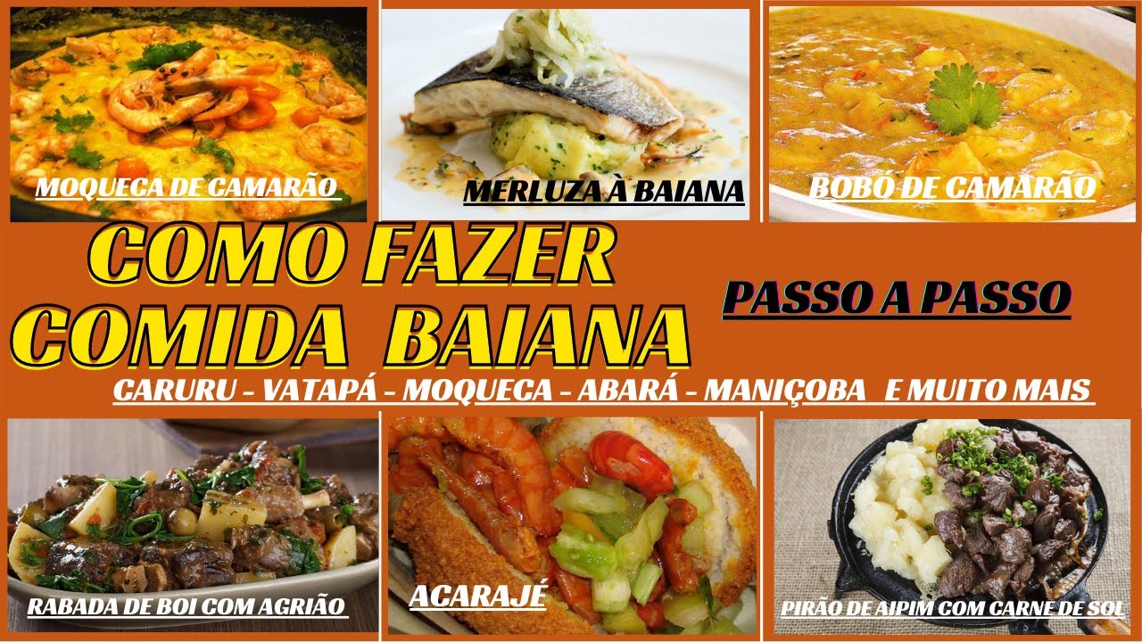 Comida baiana - Como fazer comida baiana - YouTube