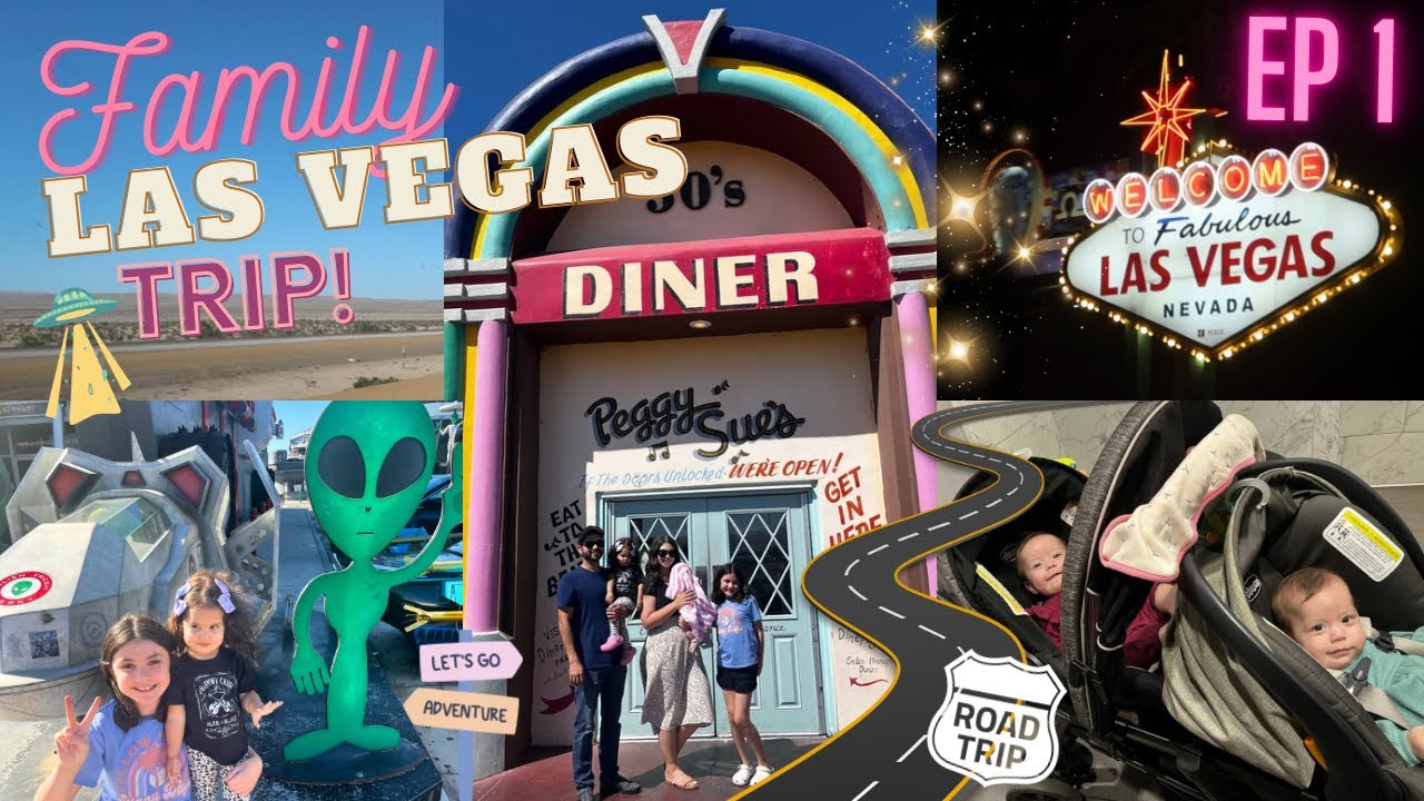 Las Vegas Family Trip EP 1 | Road Trip to Vegas, Peggy Sue's Diner ...