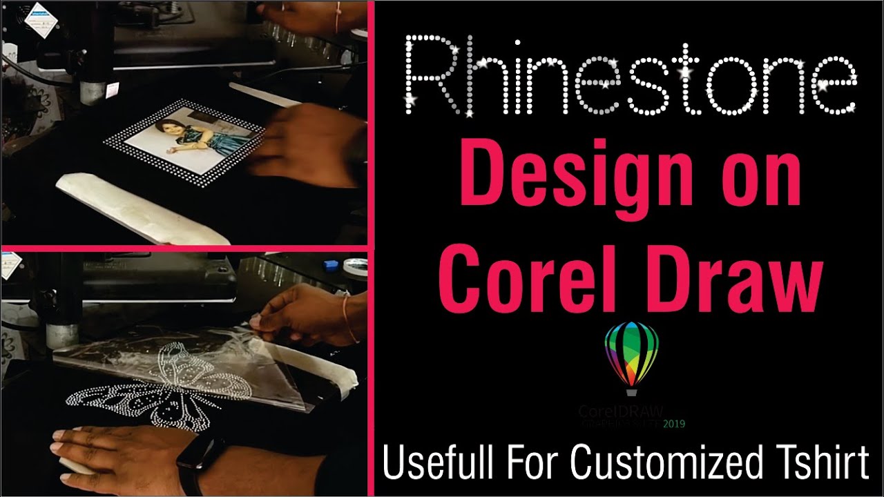 Rhinestone Print Full Process with Corel Draw Software - YouTube