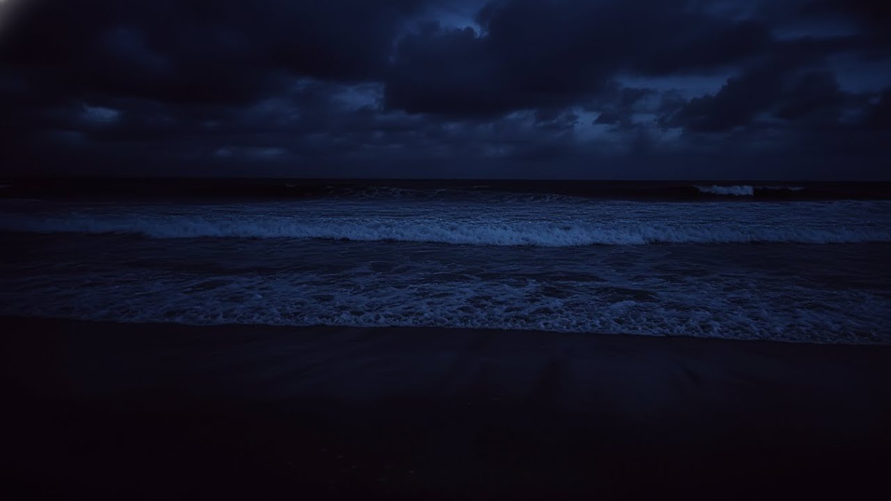 🌊 Relaxing Ocean Sounds | 🌙 Gentle Night Sea Ambience | for Relaxation ...