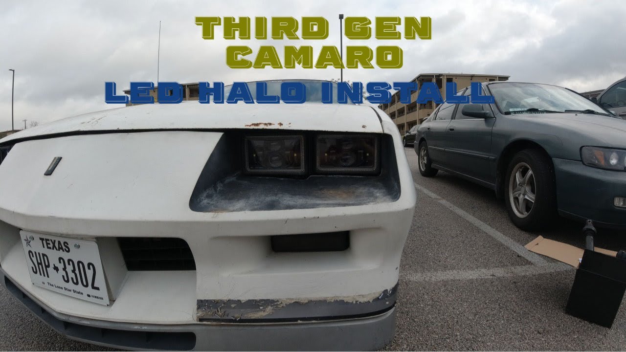 LED HALO HEADLIGHT INSTALL(THIRD GEN CAMARO) - YouTube