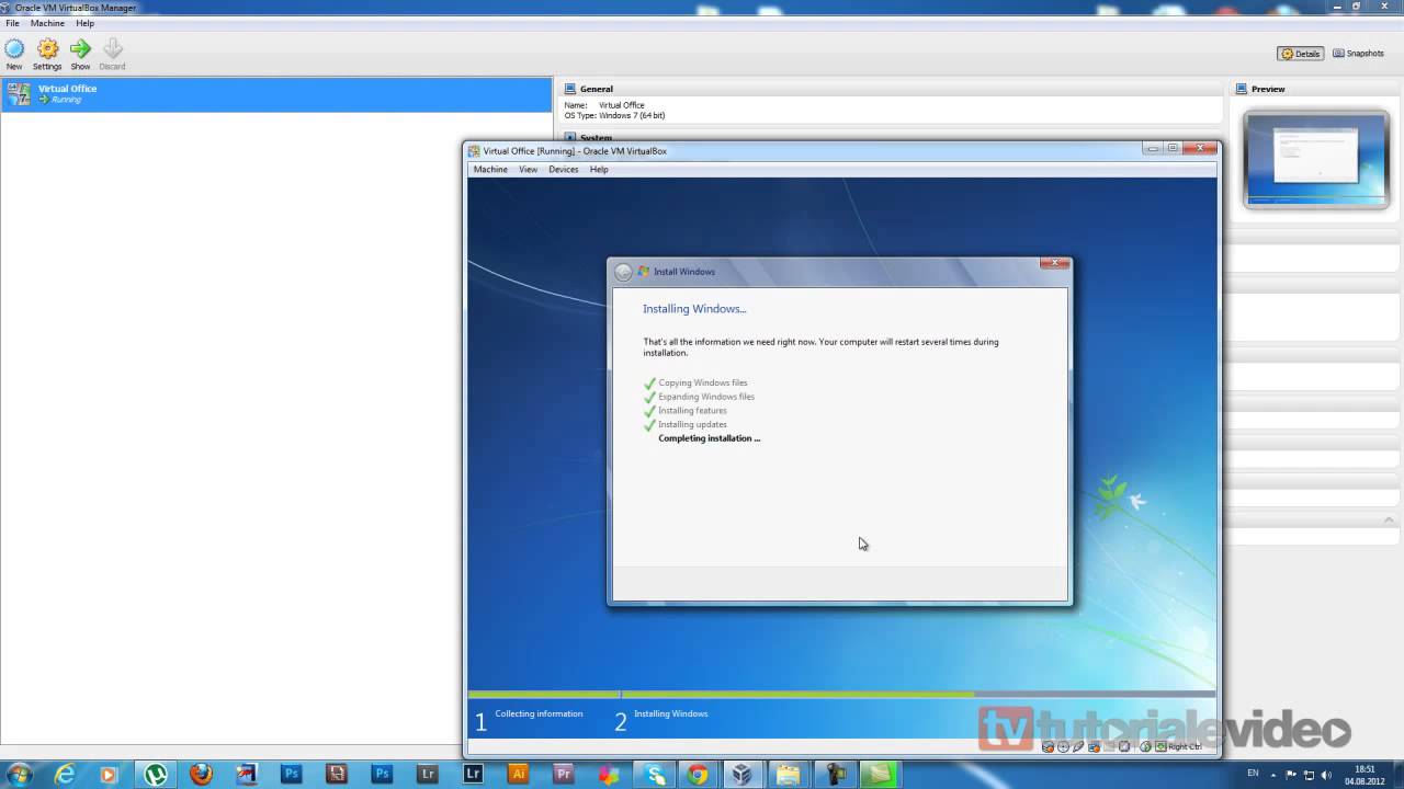 Instalare Windows 7 pe virtual pc - YouTube