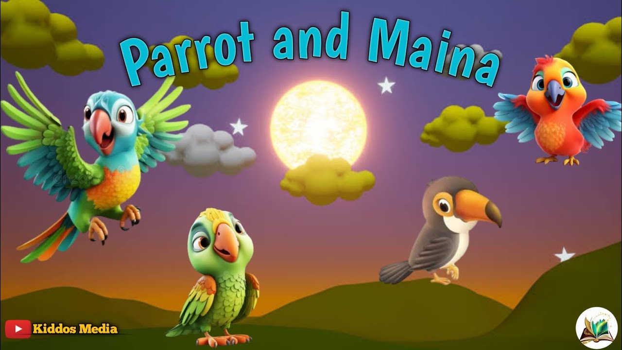 Parrot 🐦 song for kids || nursery rhymes || kiddos media || kids video ...