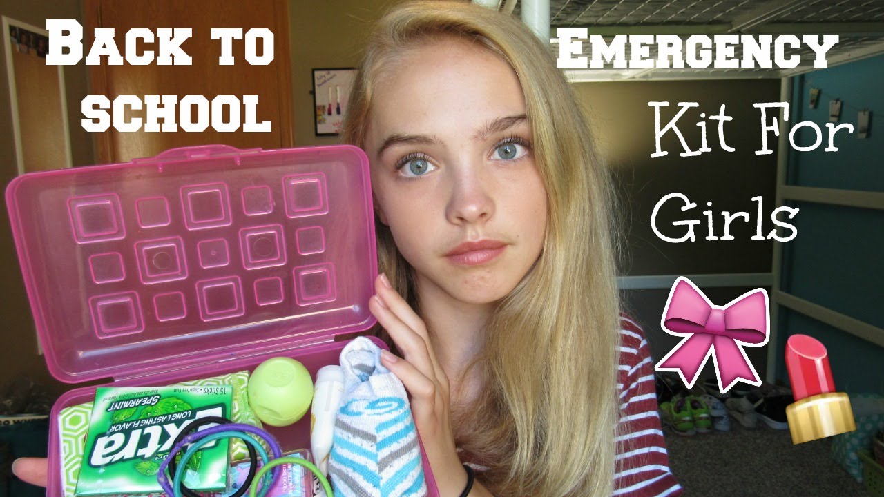 Back to school emergency kit for girls💄📚🎀 - YouTube