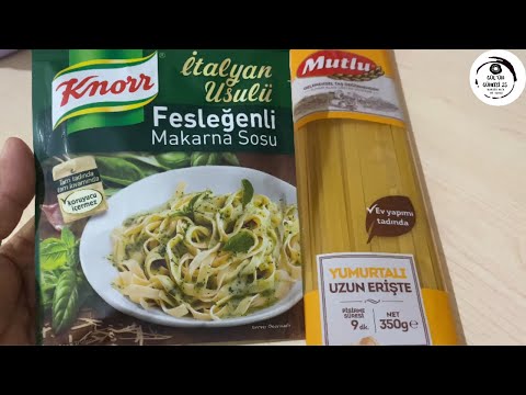 Knorr İtalyan Usulü Fesleğenli Makarna Sosuyla Mutlu EvYapımıTadında Yumurtalı Uzun Erişte nefisoldu