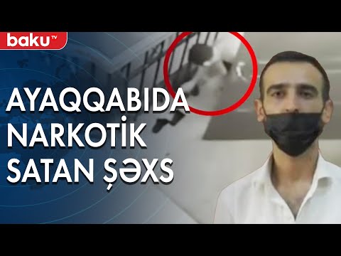 Ayaqqabıda narkotik satan şəxs saxlanıldı - Baku TV