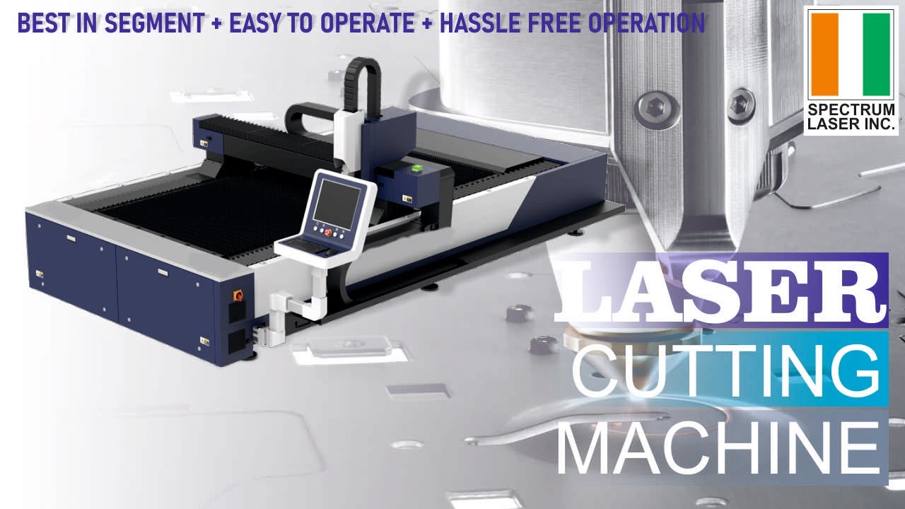 1KW Fiber Laser Cutting Machine video - SPECTRUM LASER INC., # ...