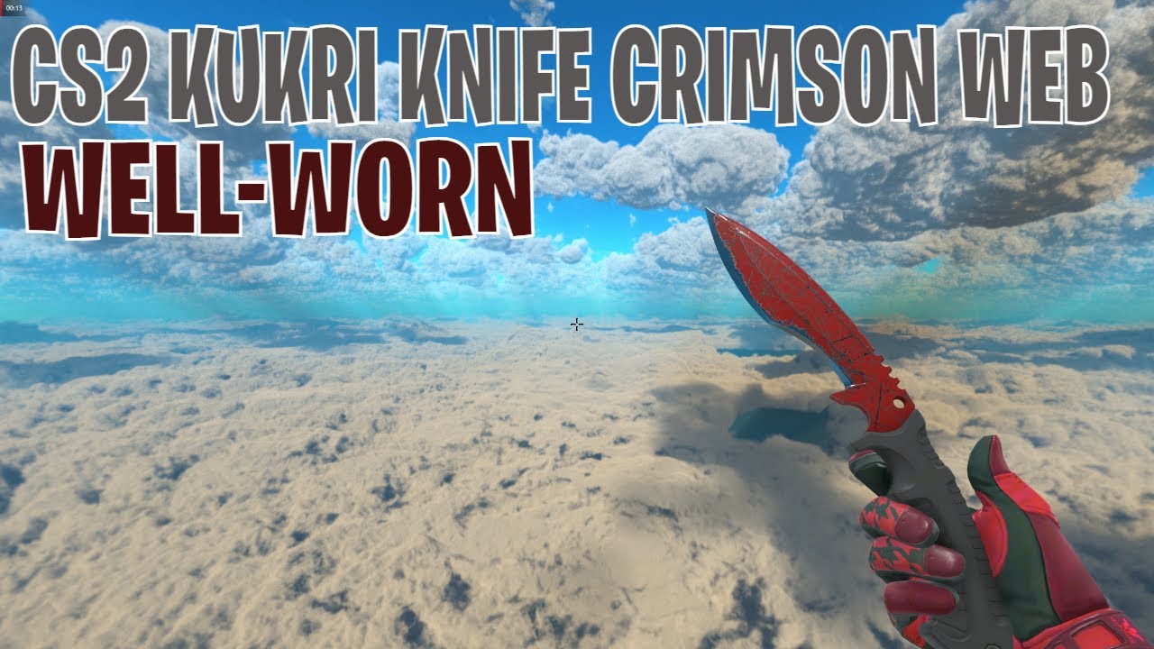 Kukri Knife Crimson Web (Well-Worn) | CS2 Skin Showcase #563 - YouTube