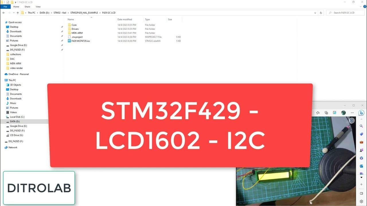 Lập trình STM32F429 - Sử dụng module mở rộng I2C LCD1602 - YouTube