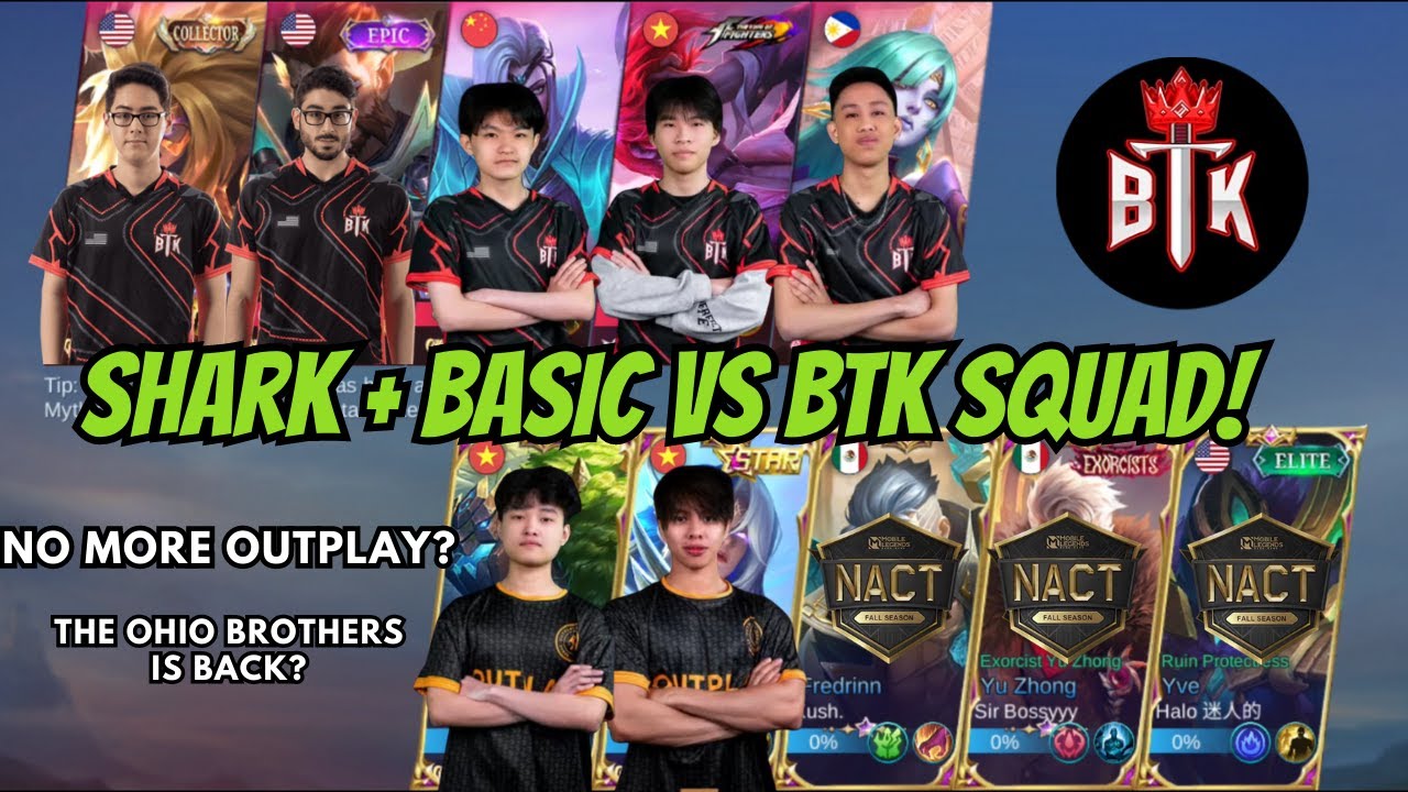 Mobazane and the BTK Squad meets Shark and Basic in a Rank Match! - YouTube