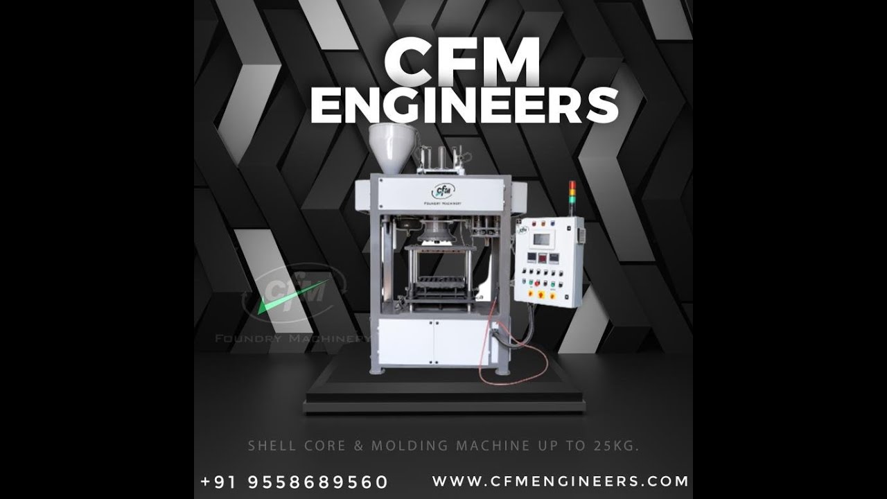 CFM Engineers Shell Core Shooter Machine 25 kg. #foundrymachinery - YouTube