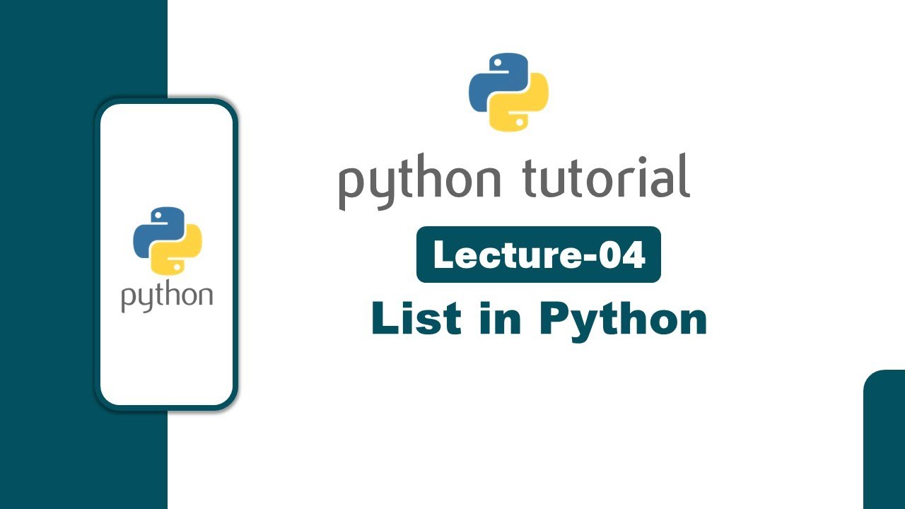 Lecture-4: List in Python | Python Tutorial - YouTube