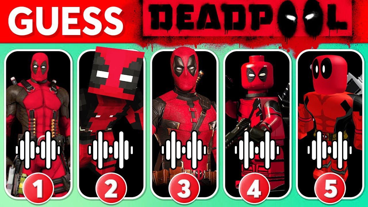 Guess Deadpool Dance And Song by Their Voice | All Deadpool Variants ...