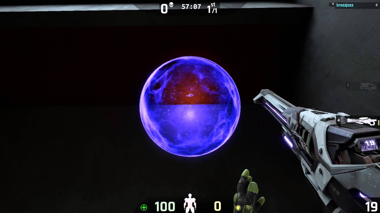 Unreal Tournament 4 Shock Rifle combo in slow-motion - YouTube