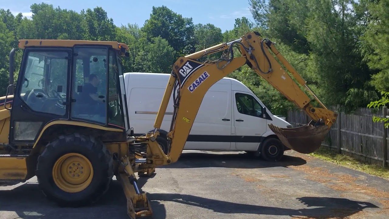 2006 Cat 416D For Sale - Part 2 (Backhoe Function) - YouTube