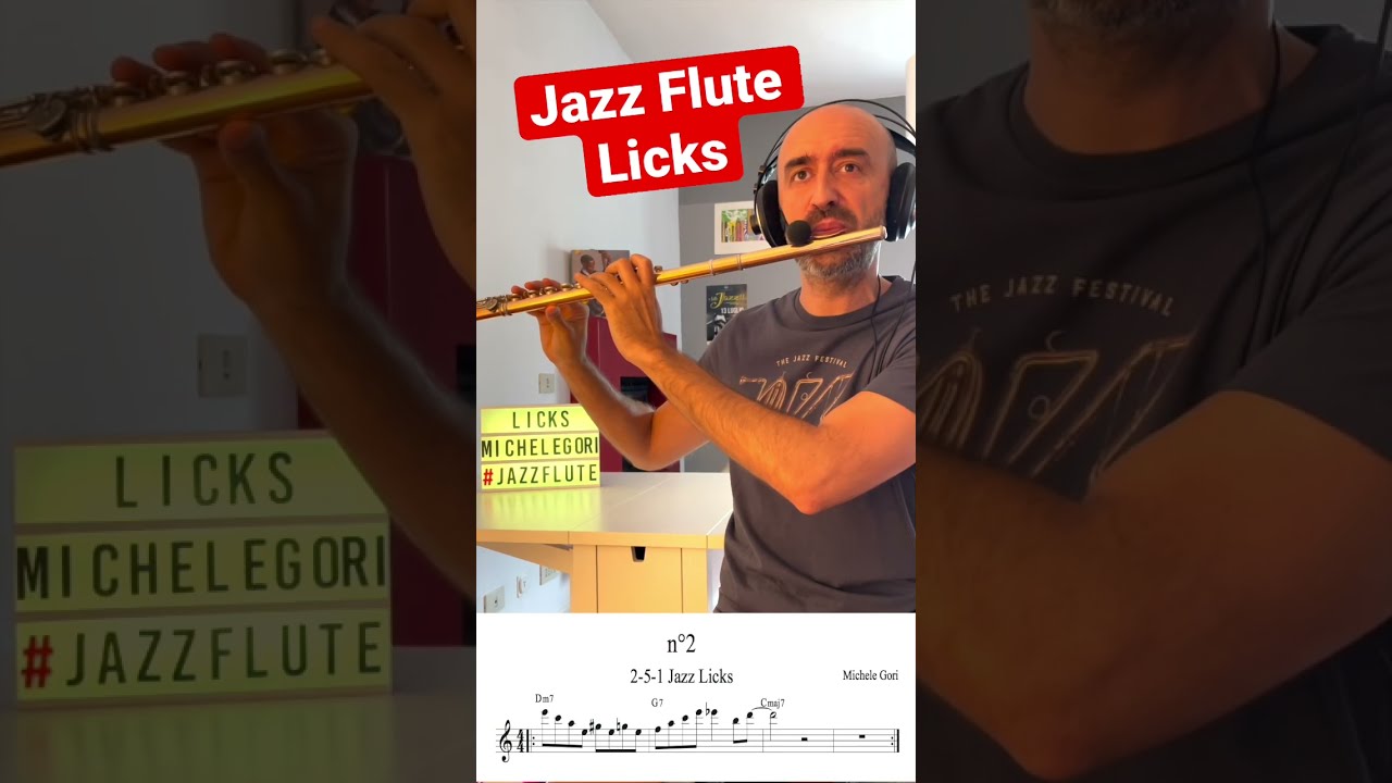 Jazz Flute Licks | 2-5-1 Major | n.2 - YouTube
