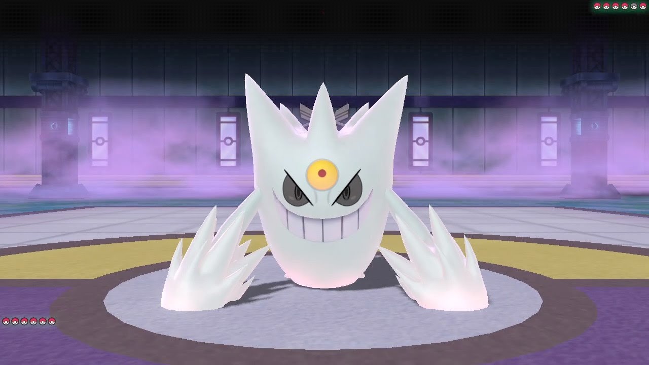 094 Gengar Mega Evolution Normal & Shiny Pokemon Let's Go - YouTube