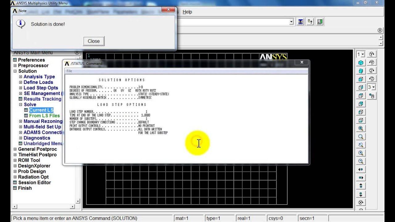 Ansys eleman tipleri (element types) - YouTube