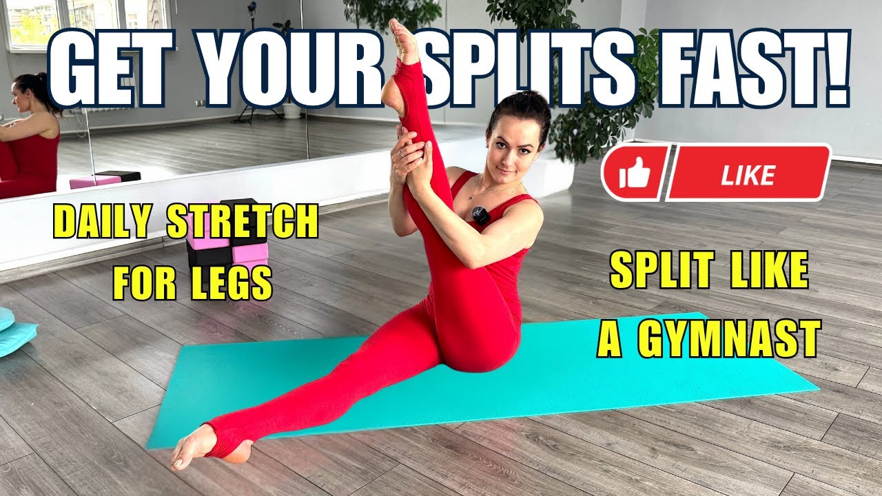 Get Your SPLITS Fast! Leg Flexibility with Pro Gymnast Nadiia 💥 (3 Min ...