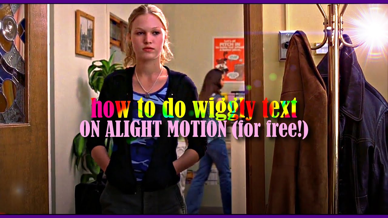 how to do wiggly text (my intro text) effect for free on alight motion ...