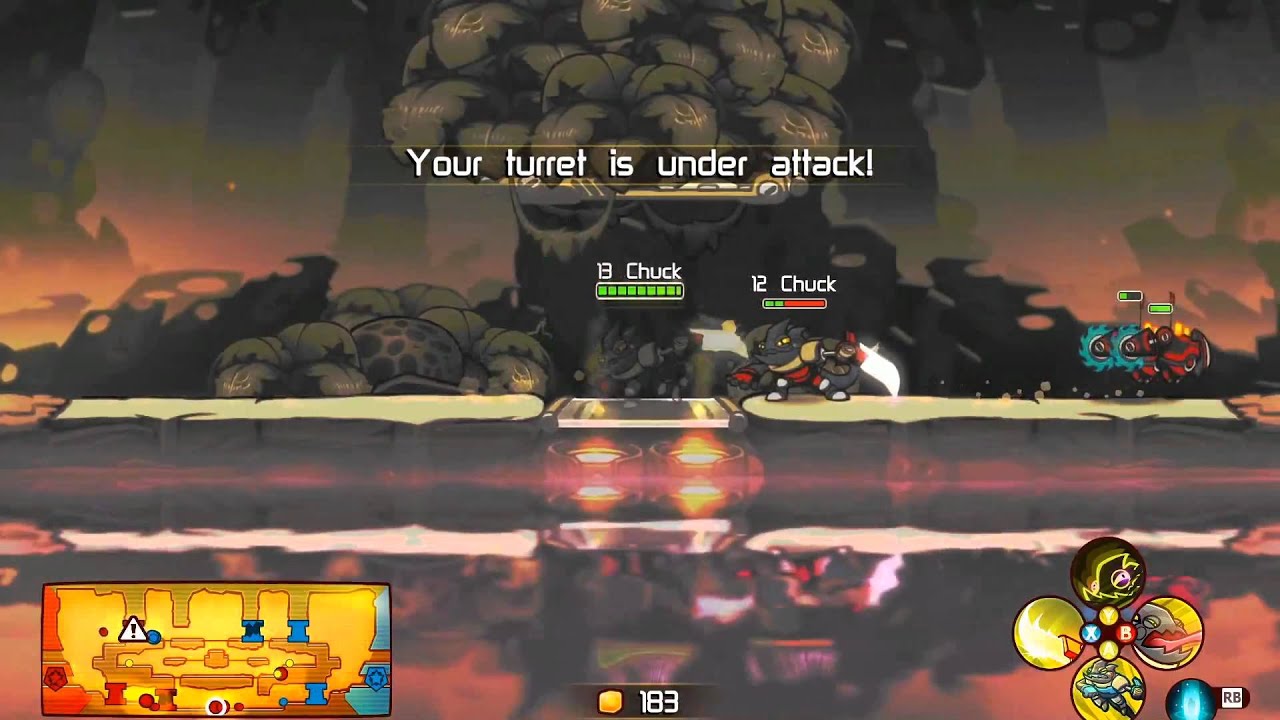 Awesomenauts Leon Chameleon Gameplay Footage - YouTube